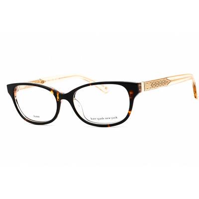 Kate Spade Women's Eyeglasses Havana Full Rim Cat Eye Shape Frame ...