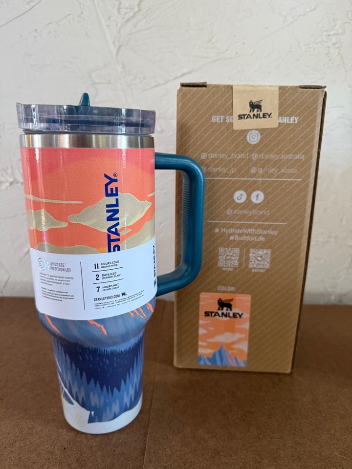 Stanley 40 oz. Quencher H2.0 FlowState Tumbler, Marble Cameo ...