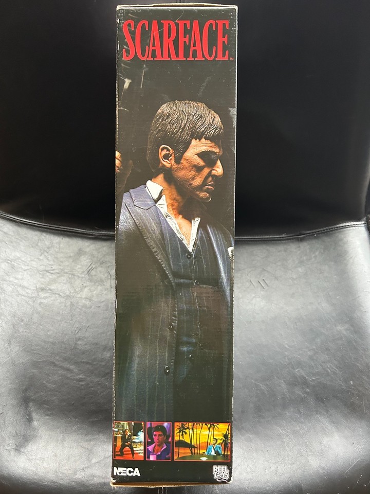 Rare NECA Scarface Tony Montana 18 Inch Figure Blue Suit Motion ...