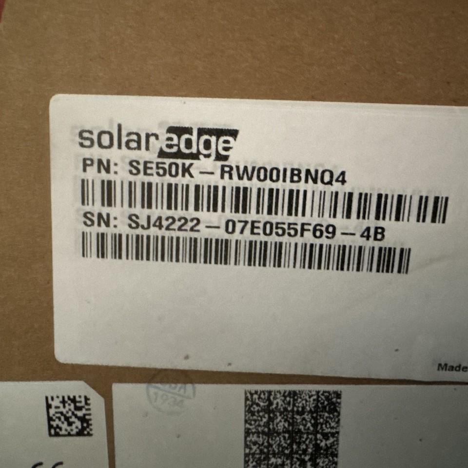 solaredge SE50K-RW00IBNQ4 THREE PASE INVERTER NEW (REF B13S2) | eBay UK