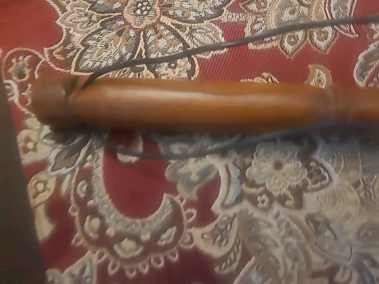 Vtg 22" Wooden Police Nightstick Baton Billy Club W/ Strap Collectible ...