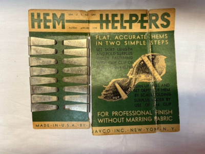 Vintage Mavco Hem Helpers Set of 8 | eBay