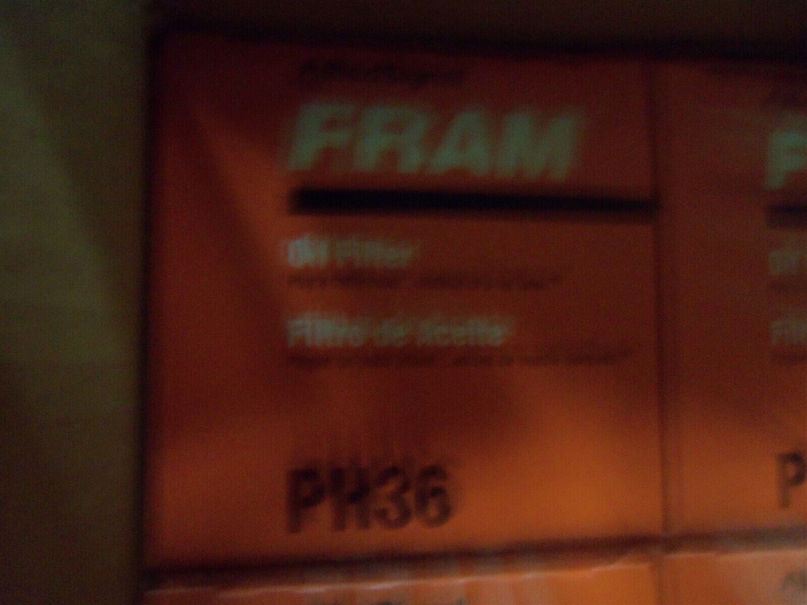 Fram PH36 - cross reference oil filters | oilfilter-crossreference.com