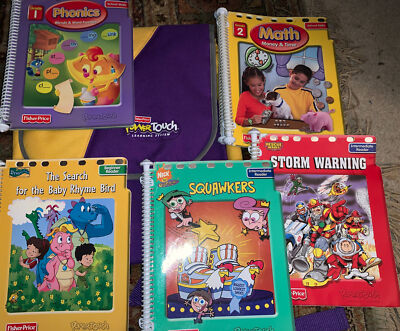 Fisher Price Power Touch Learning System Bundle With Backpack - 6 Books ...