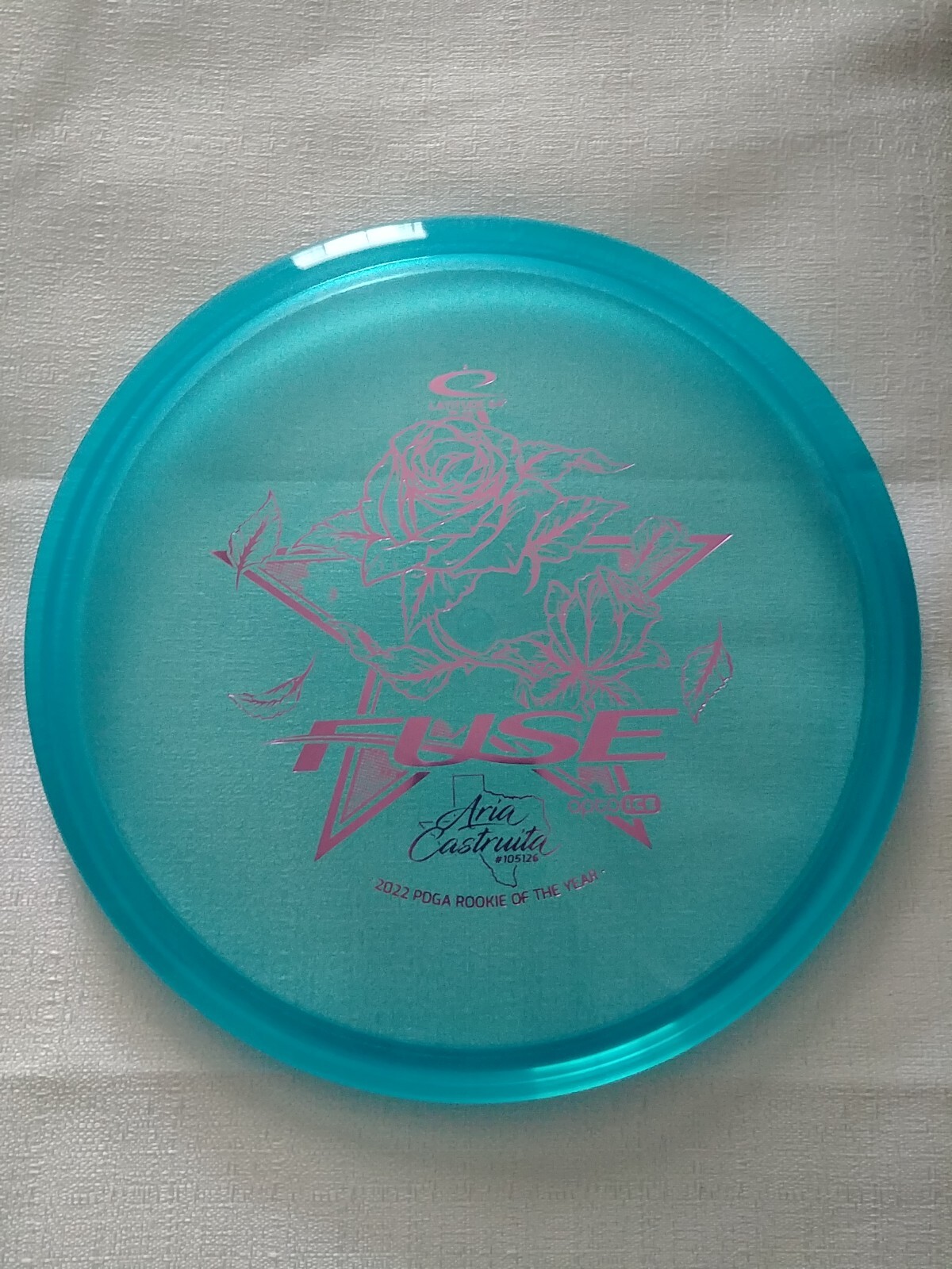 Latitude 64 Opto Ice Fuse Pink Stamp - Aria Castruita PDGA 2022 Rookie ...