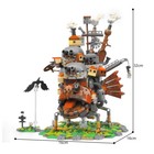 Moving Castle Model with Base Collection Building Blocks Set MOC Bricks ...