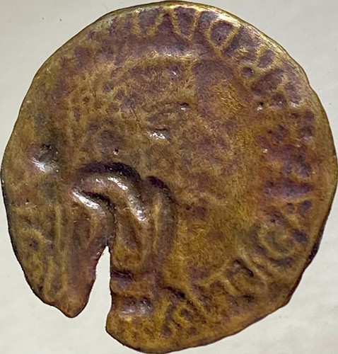 Emperor Tiberius Provincial Roman Coin 14-37AD Bull 28mm As Eagle ...