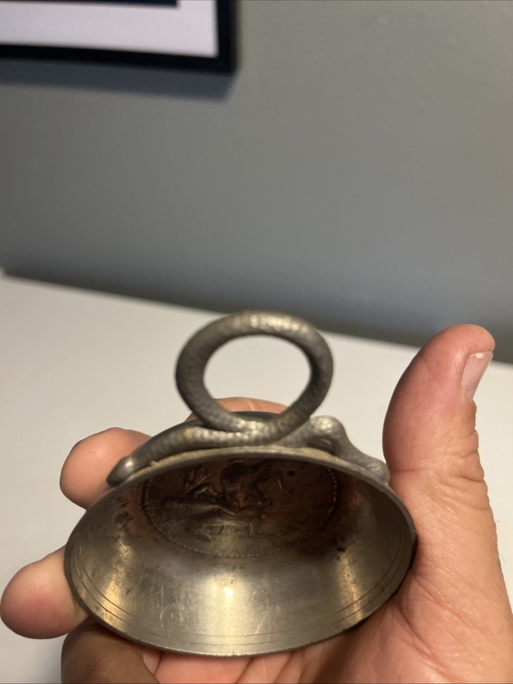 Vintage Early Etain Fin Pewter Wine Taster Great Design Wth Snake ...