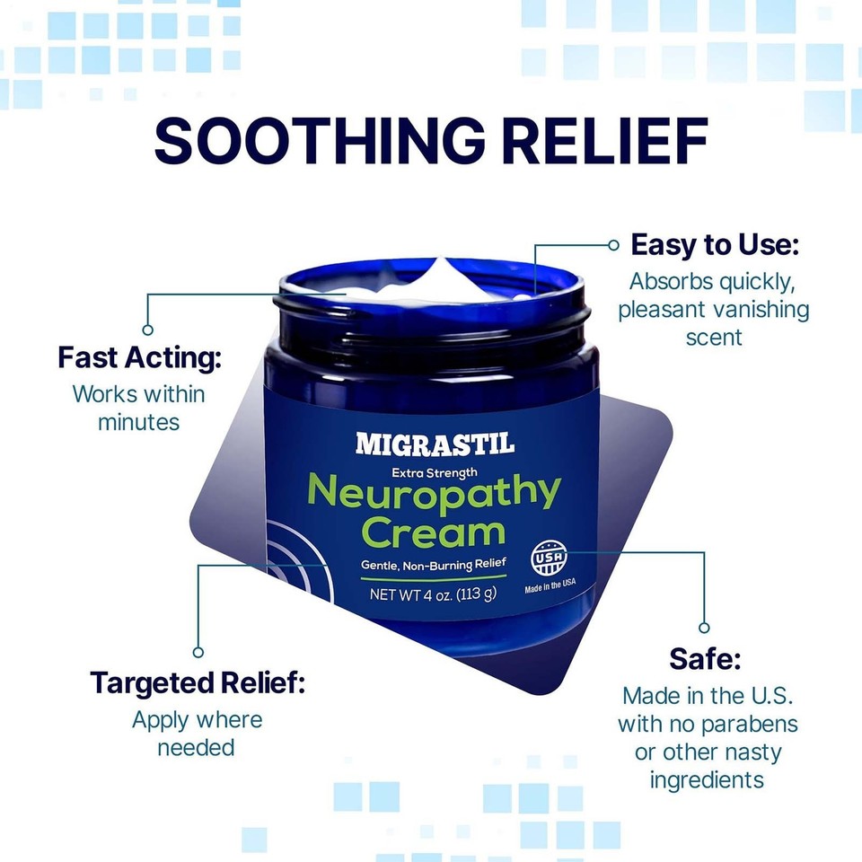 Neuropathy Relief Cream Extra Strength for Feet, Legs, and Hands ...