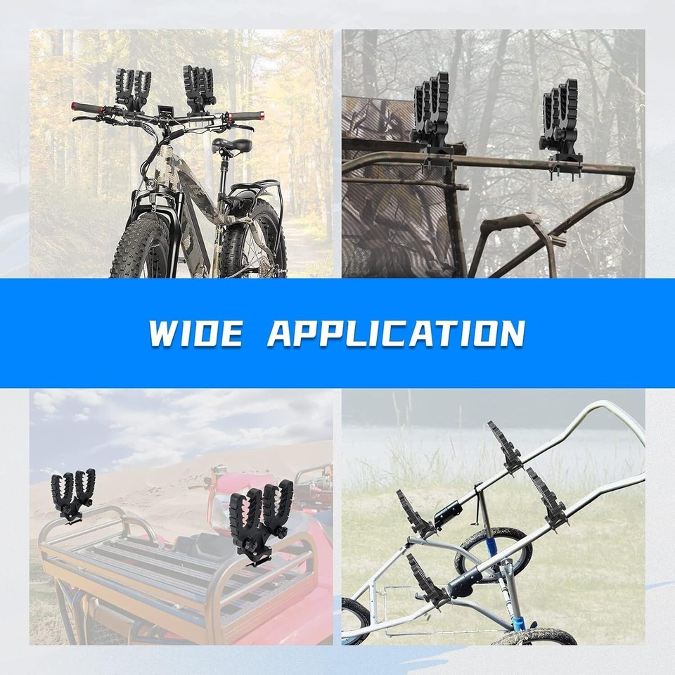 Double Gun Holder Rack for ATV Gun Mount for ATV Bow Rack Tool Grips ...