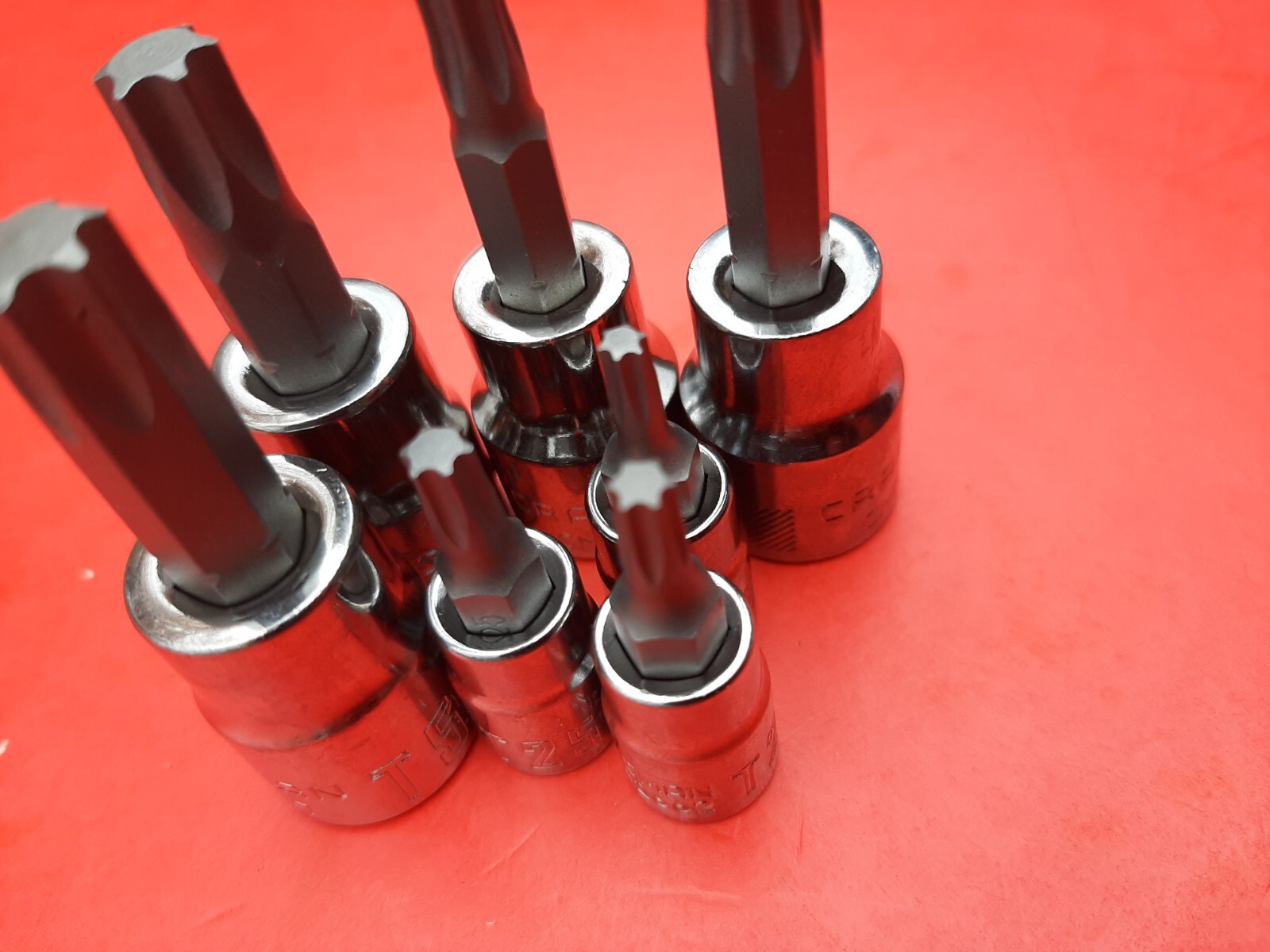 NEW CRAFTSMAN TOOLS 7 Piece 1/4 & 3/8" Drive Torx Star Bit Driver ...