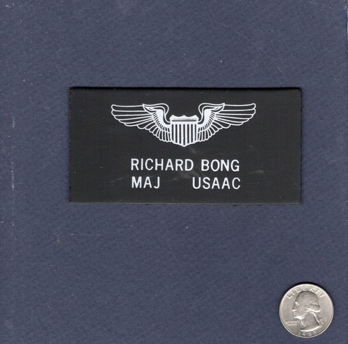 MAJ RICHARD BONG WW2 ACE P-38 LIGHTNING AAC USAF Squadron Pilot Name ...