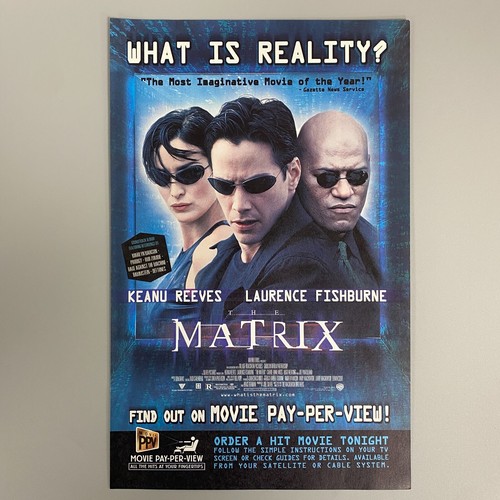 The Matrix Film Keanu Reeves Laurence Fishburne 2000 Vintage Rétro ...