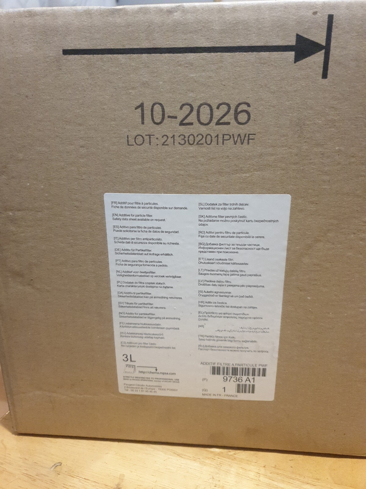 Genuine CITROEN PEUGEOT VOLVO Particle Filter Power Flex 3l Additive ...