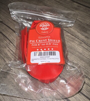 Adjustable Pie Crust Shield Silicone Pie Crust Covers Edges of Pie 8 ...