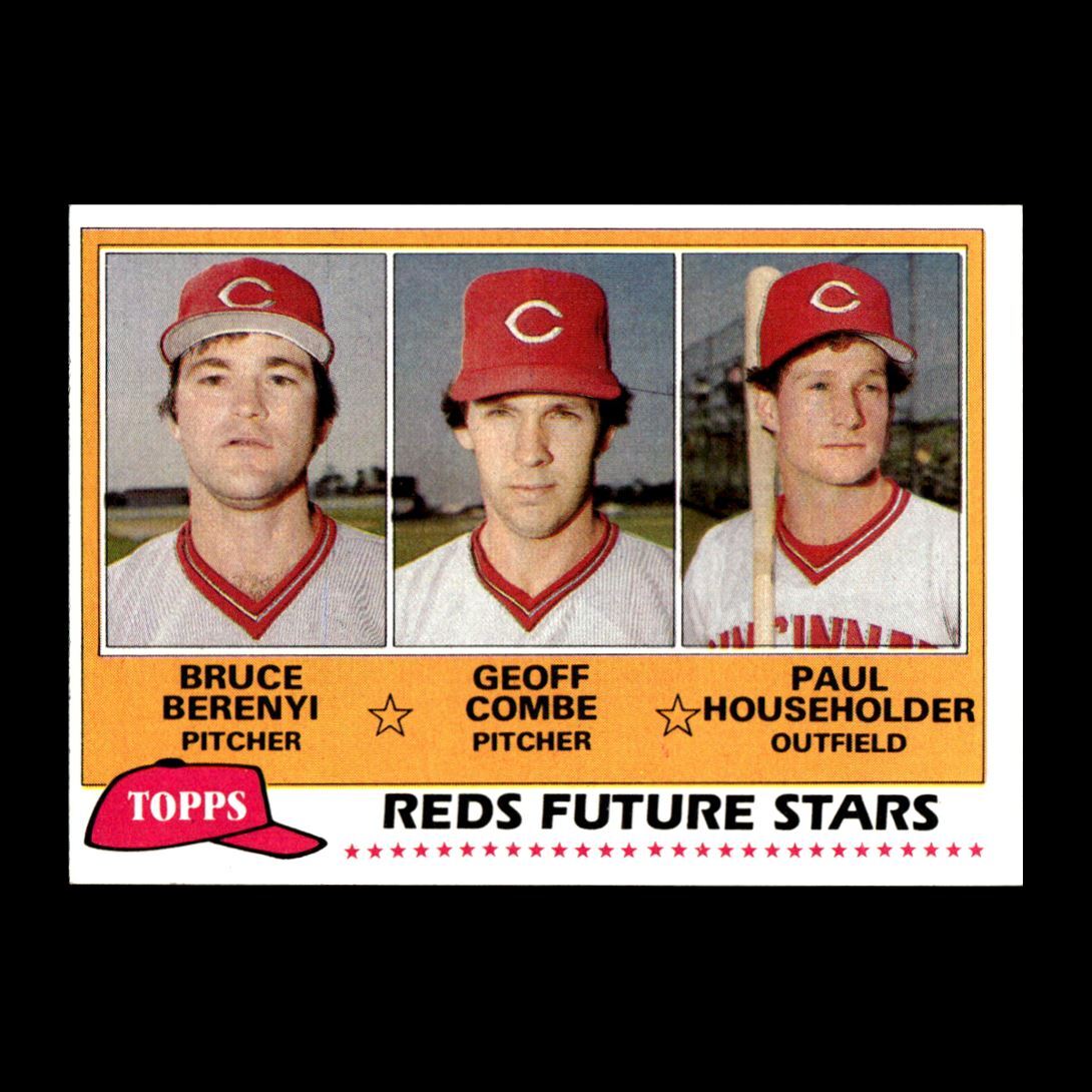 Reds Future Bruce Berenyi/Geoff Combe/Paul Householder 1981 Topps ...
