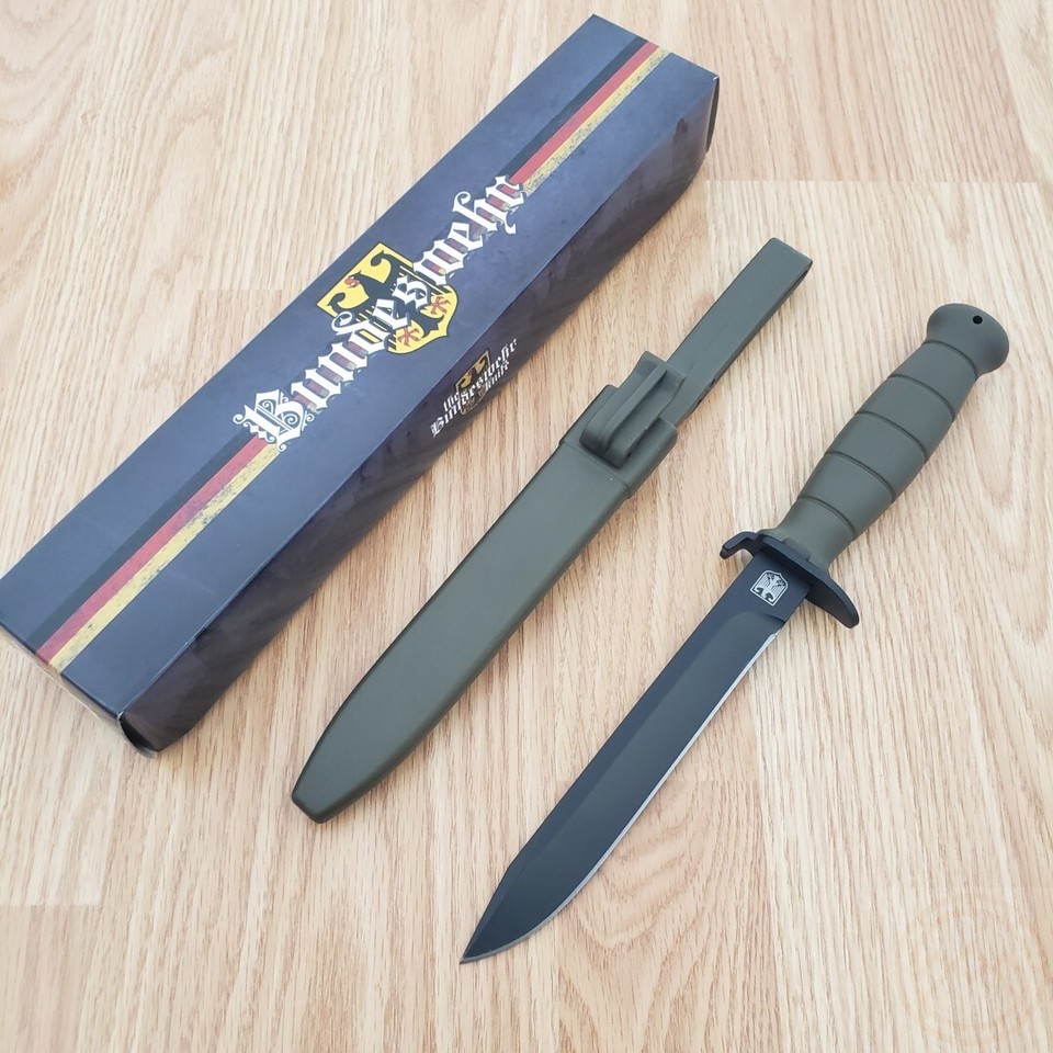 OD Green Military Fixed Blade Knife 6.5" Stainless Blade ABS Handle ...