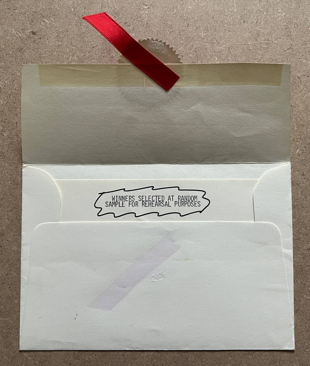 And The Winner Is Envelope