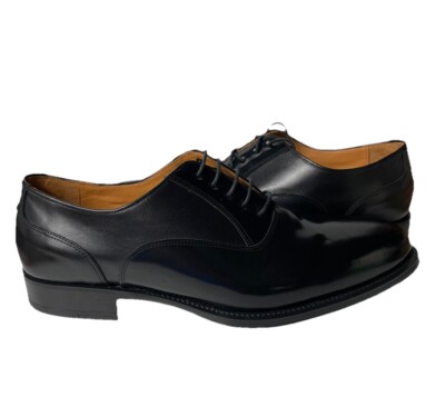 Hockerty Mens Black Leather Oxfords Made in Spain Lace Up Dress Shoes ...