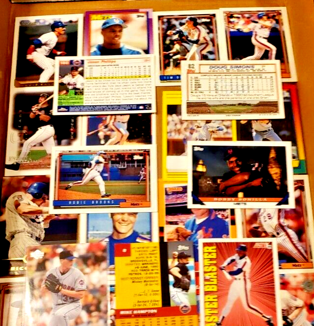 Lot of 25 New York Mets MLB Baseball Trading Cards - assorted players ...