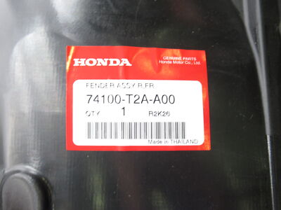 Genuine OEM Honda 74100-T2A-A00 Passenger RH Front Fender Liner 2013 ...