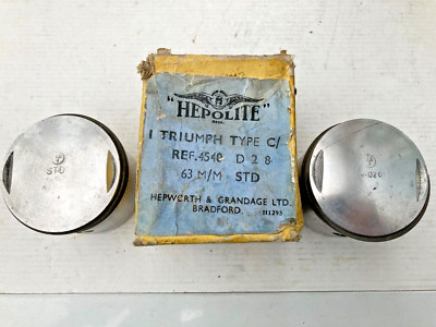 Genuine Hepolite Std Piston For Triumph L2/1 / 2/5 / 2H / 1934-38 ...