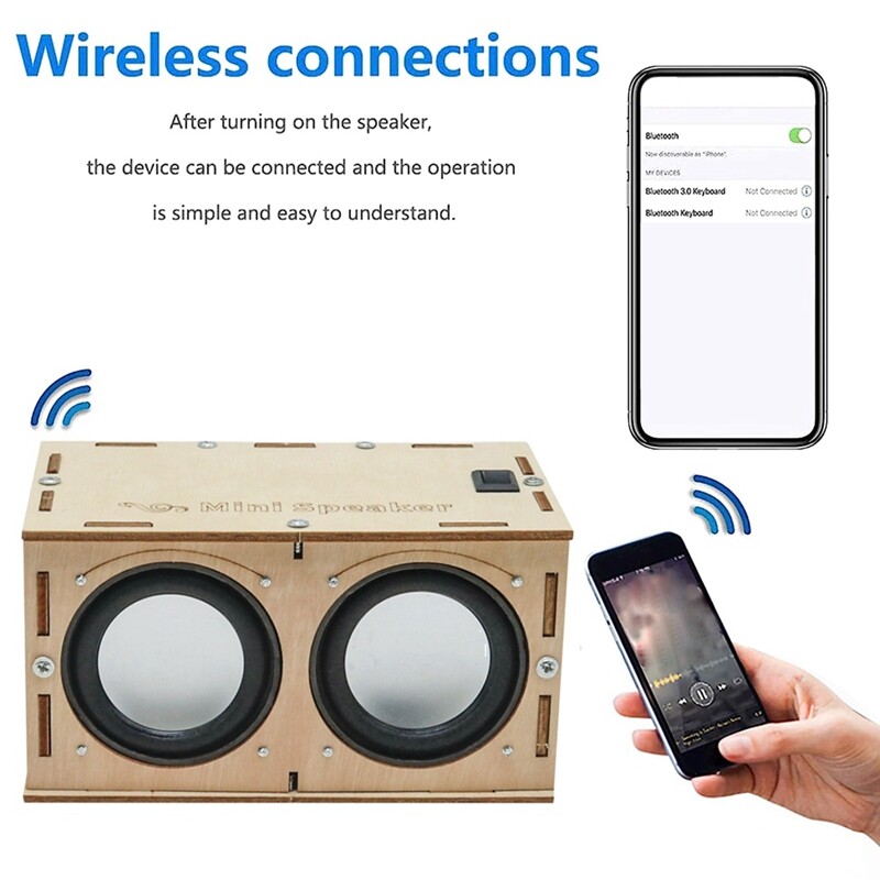 DIY Bluetooth Speaker Box Kit Electronic Sound Amplifier Builds Your ...