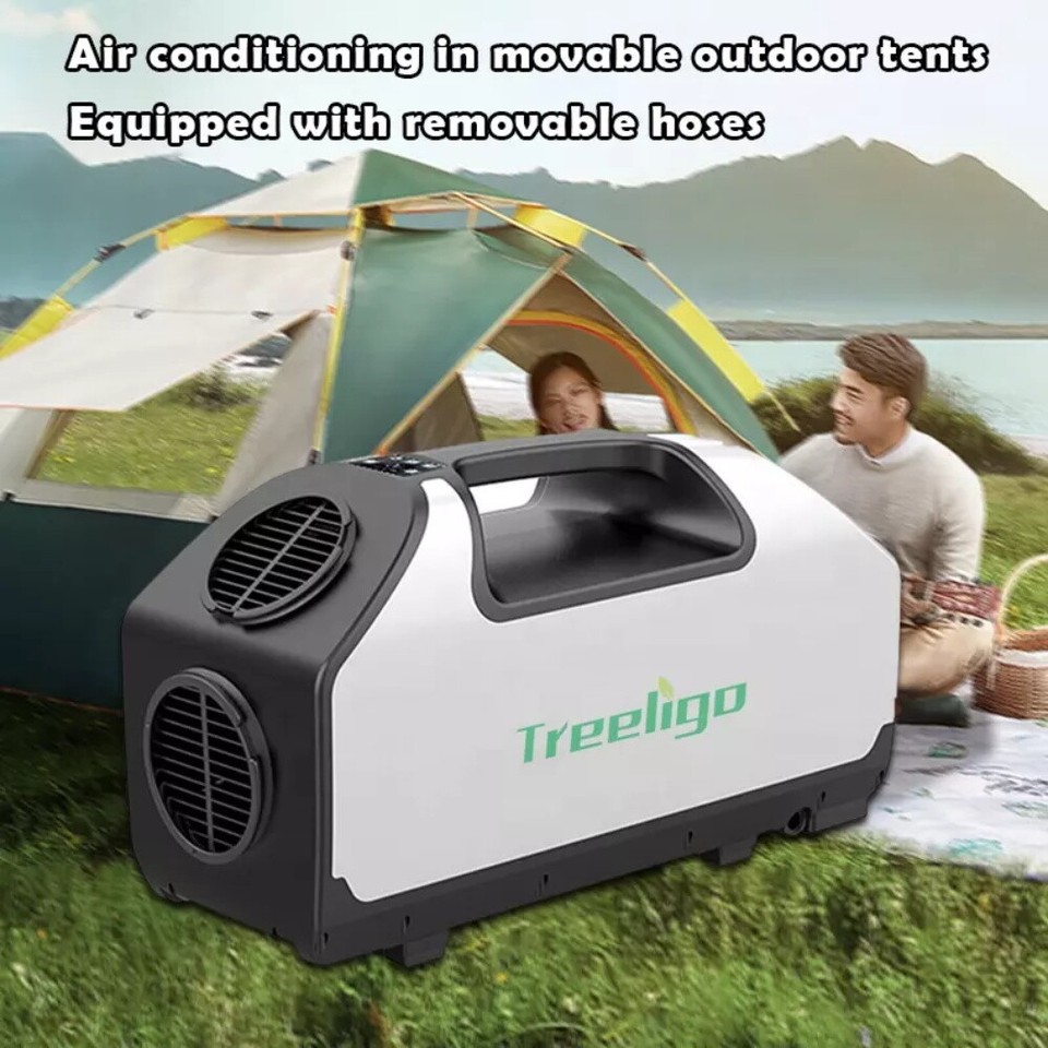 24V Electric Portable Air Conditioner Outdoor Camping Tent Low Power ...