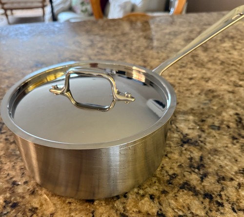 All Clad Stainless Steel Sauce Pan with Lid - 8"x3.5" | eBay