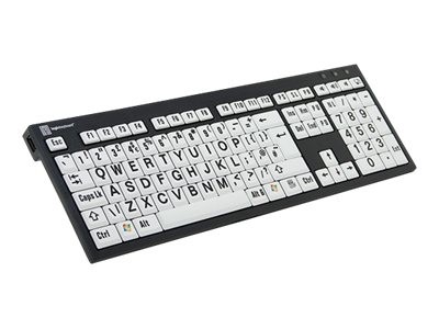 LogicKeyboard XL Print NERO Keyboard QWERTZ German LKB-LPBW-BJPU-DE ...