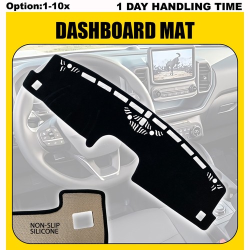Non-slip Car Dash Mat Cover Dashmat Dashboard Black For 2022-2025 Ford ...