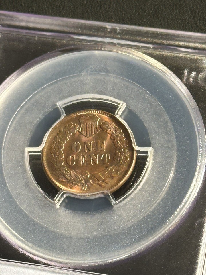 1889 Indian Cent MS64RB PCGS Older Holder. Possible Higher Regrade? | eBay