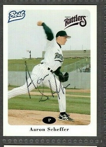 1996 Best #20 Aaron Scheffer Timber Rattlers Baseball Signed Autograph ...
