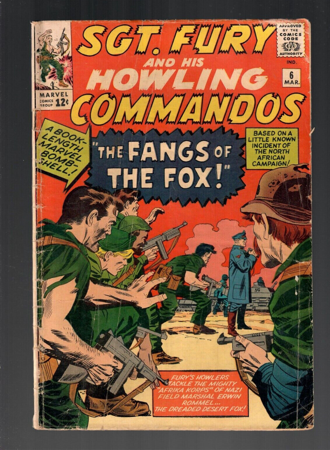 Sgt. Fury And His Howling Commandos #6 1964 VG- 3.5 Marvel | eBay