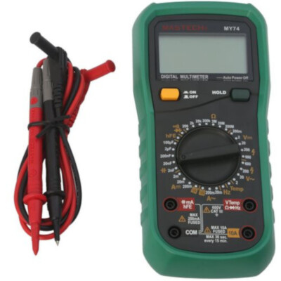 Mastech Digital Multimeter CE ETL CAT II 600V approved Includes 9V ...