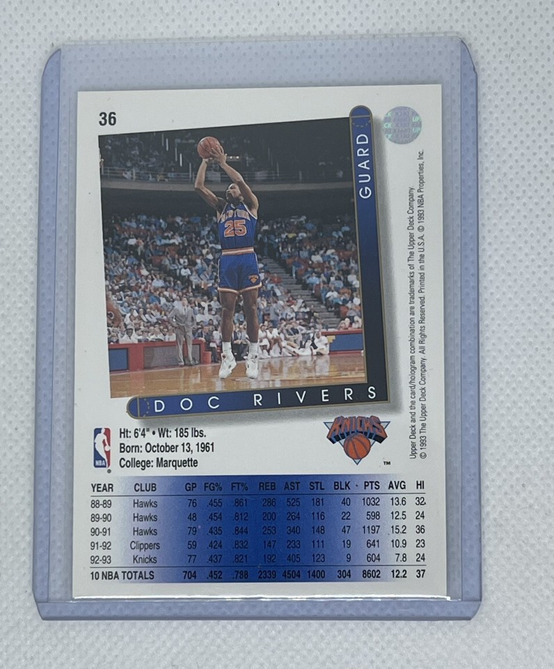 Doc Rivers 1993-94 Upper Deck New #36 New York Knicks | eBay