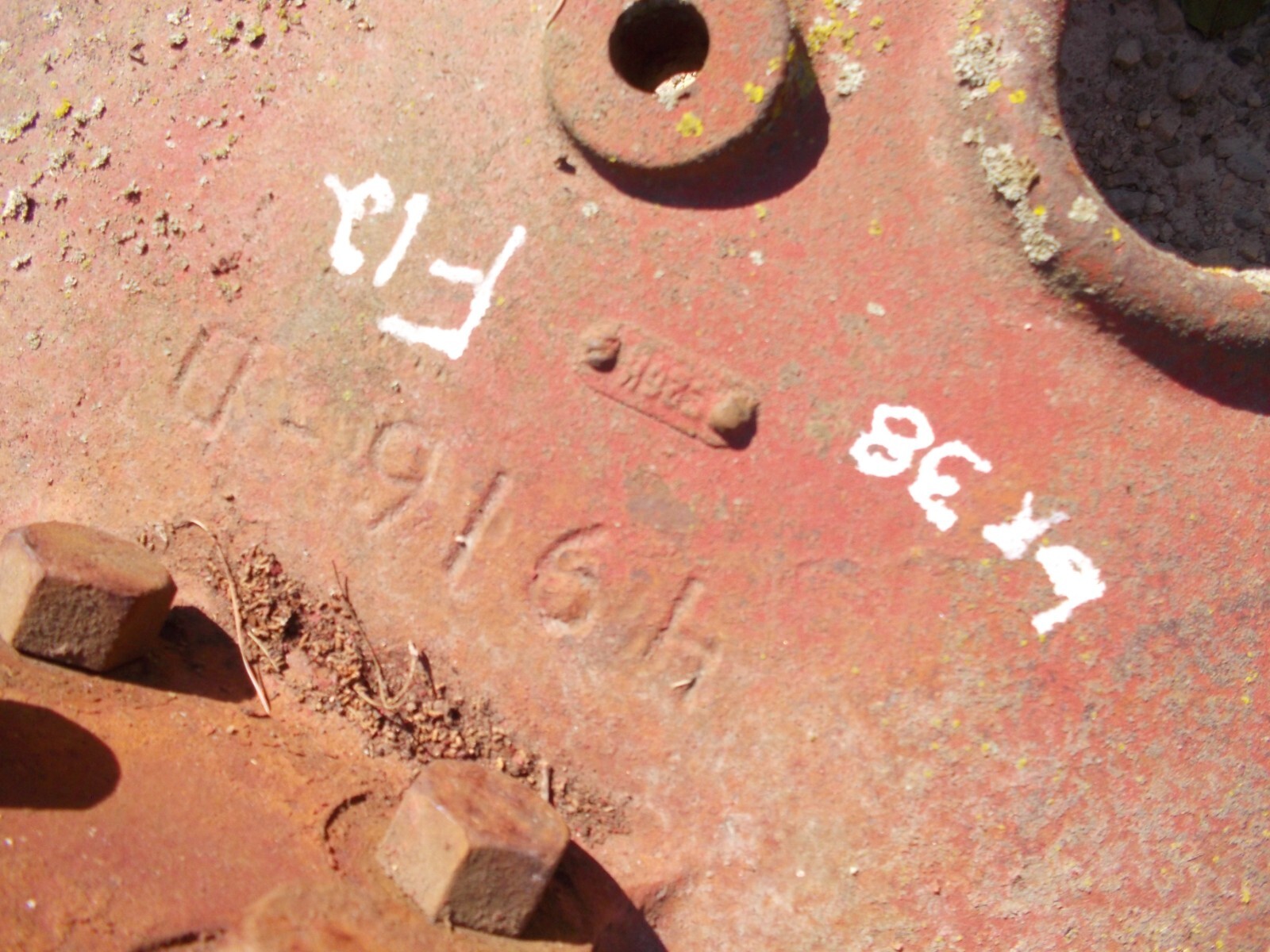 6" x 38" Rim McCormick Farmall IH F12 F14 tractor center wheel Hub ...