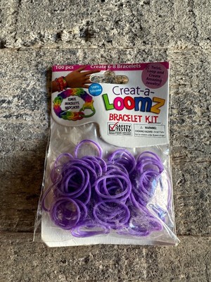 Create-a-Loops Loomz Bracelets 1 Package New Purple Link Bracelet Kit ...