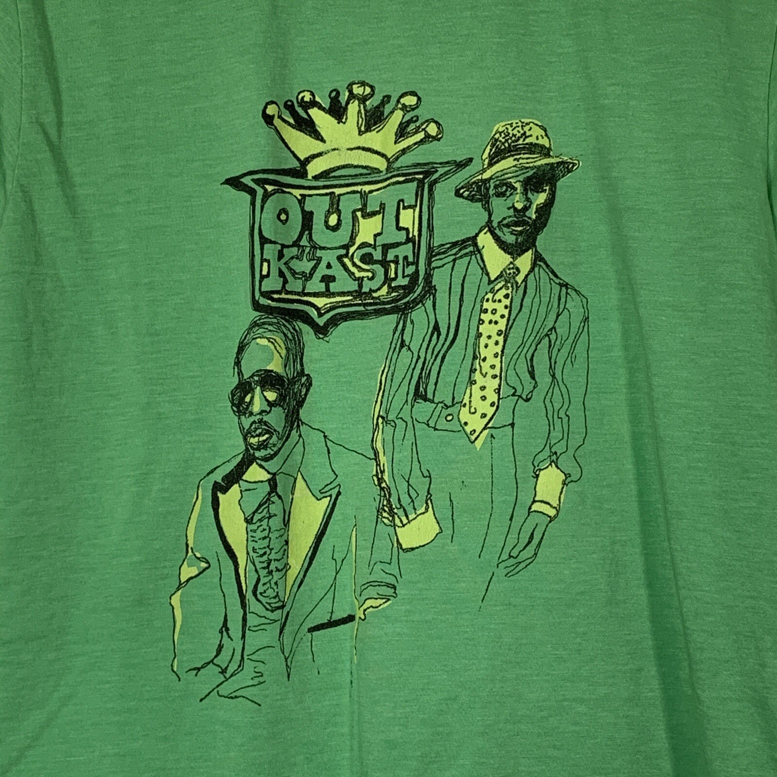 Outkast Vintage Green Graphic Music Hip Hop Rap Shirt… - Gem