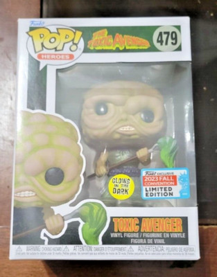 Funko Pop! Heroes The Toxic Avenger 479 Glow in the Dark GITD NYCC 2023 ...
