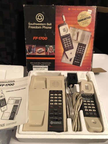 VTG Southwestern Bell Freedom Phone FF-1700 Cordless Landline W/Box ...