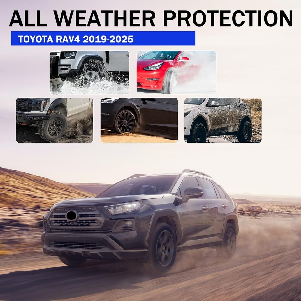 Peleus Upgraded Mud Flaps for Toyota RAV4 and RAV-4 Hybrid 2025-2019 ...