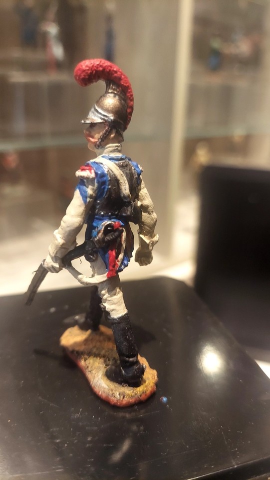 54mm Painted Metal Toy Soldiers Figure Napolionic French Lanser Officer ...