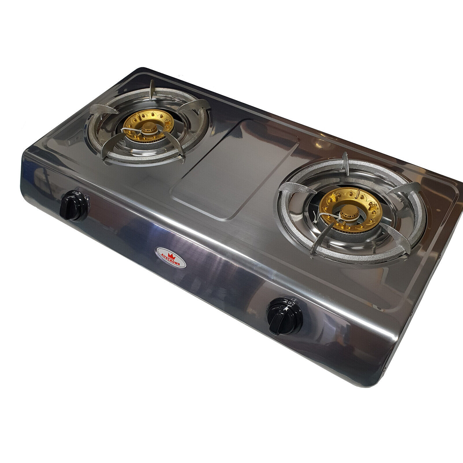 Auscrown Deluxe Natural Gas Wok Cooker Gas Stove - Two Burner for sale ...