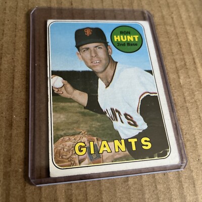 1961 Topps Ron Hunt HIGH NBR #664 San Francisco Giants Vintage Card ...
