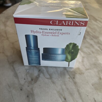 NEW CLARINS TRAVEL EXCLUSIVE HYDRA-ESSENTIEL EXPERTS 2-PC SET IN A BOX ...