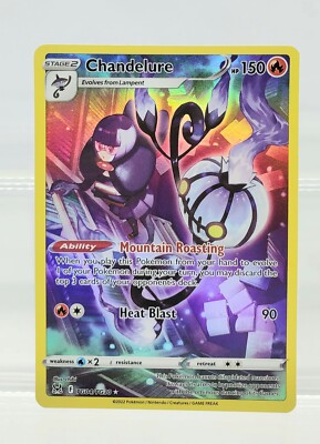 Pokemon TCG Chandelure TG04/TG30 Lost Origin Trainer Gallery Ultra Rare ...