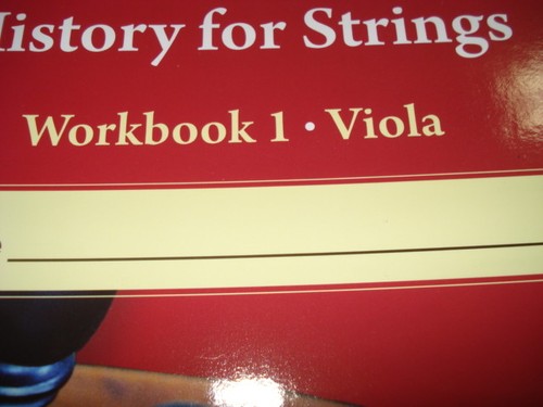 Basic Music Theory and History for Strings Workbook 1 Viola | eBay