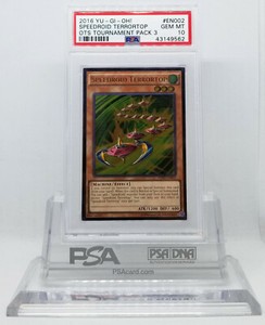 YUGIOH OP03-EN002 SPEEDROID TERRORTOP ULTIMATE RARE PSA 10 GEM MINT ...
