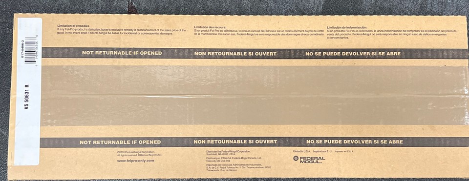 Fel-Pro VS50631R Valve Cover Gasket Set | eBay